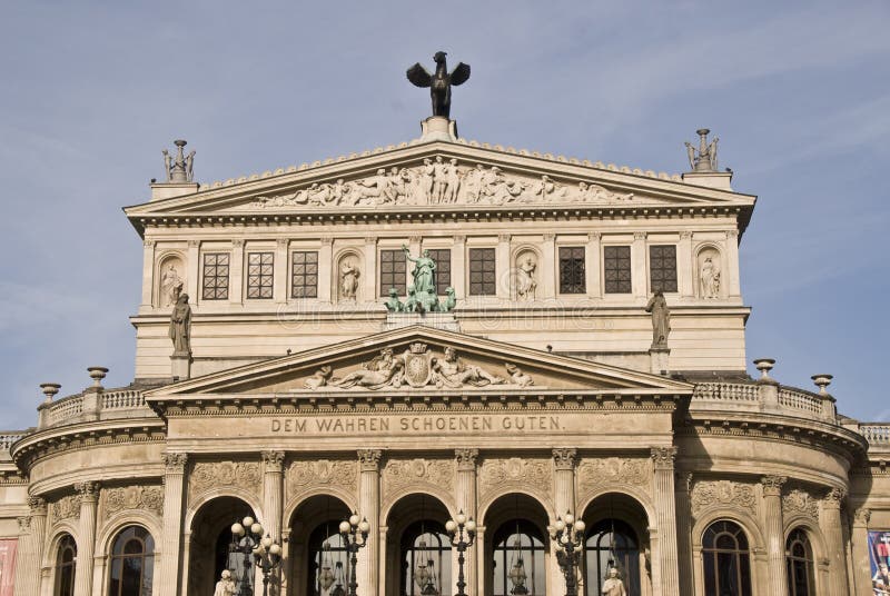 The Alte Oper in Frankfurt, Germany Stock Image - Image of columns ...