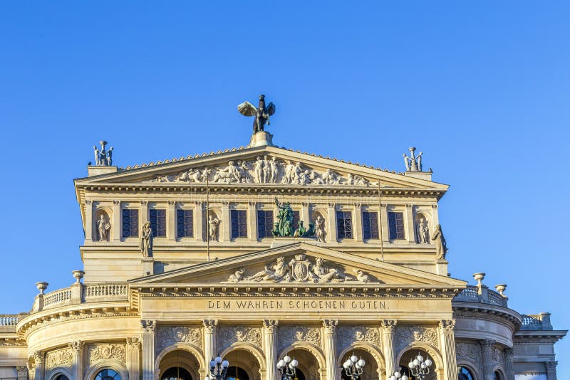 Alte Oper Old Opera House in Frankfurt am Main Stock Photo - Image of ...
