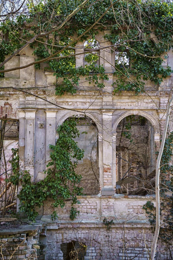 Old ruin stock image. Image of window, sunken, destroyed - 255681817