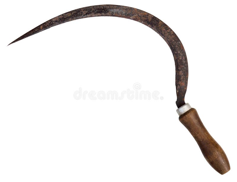 Alte Sichel stockbild. Bild von getrennt, landwirt, griff - 31661679