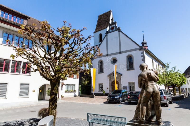 Alte Stadt Mellingen in Der Schweiz Redaktionelles Bild - Bild von ...