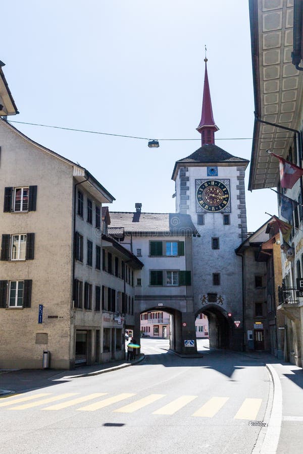 Alte Stadt Mellingen in Der Schweiz Redaktionelles Bild - Bild von dorf ...