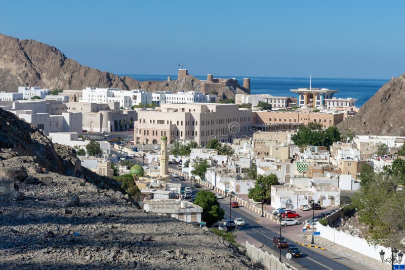 Alte Stadt Muscat, Oman stockbild. Bild von omani, festung - 49217337
