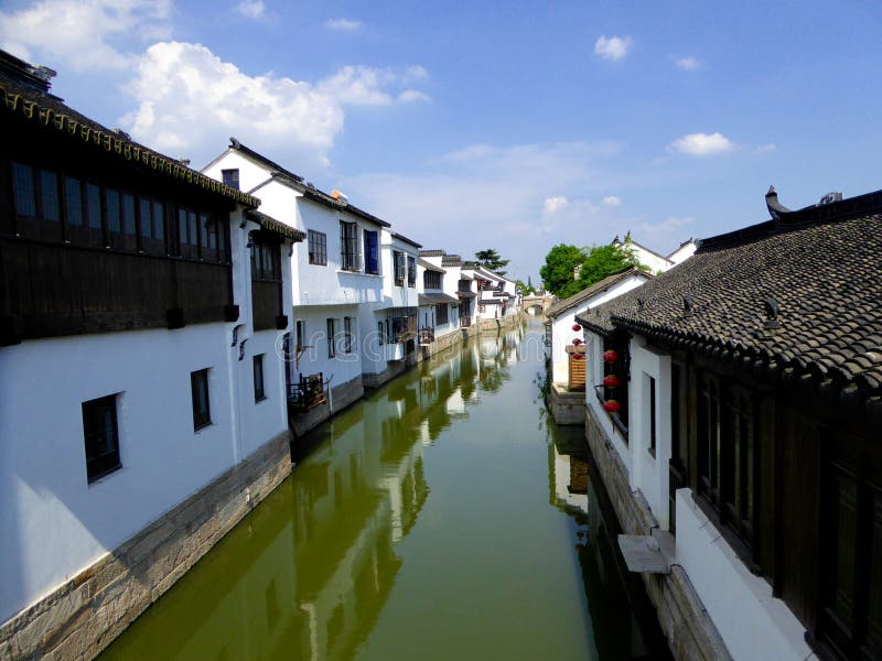 Wasserstadt Von Luzhi, Suzhou China Redaktionelles Foto - Bild von ...