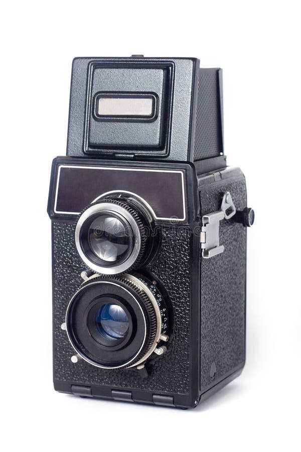 Alte TLR Kamera stockfoto. Bild von reflex, kamera, objektiv - 24758