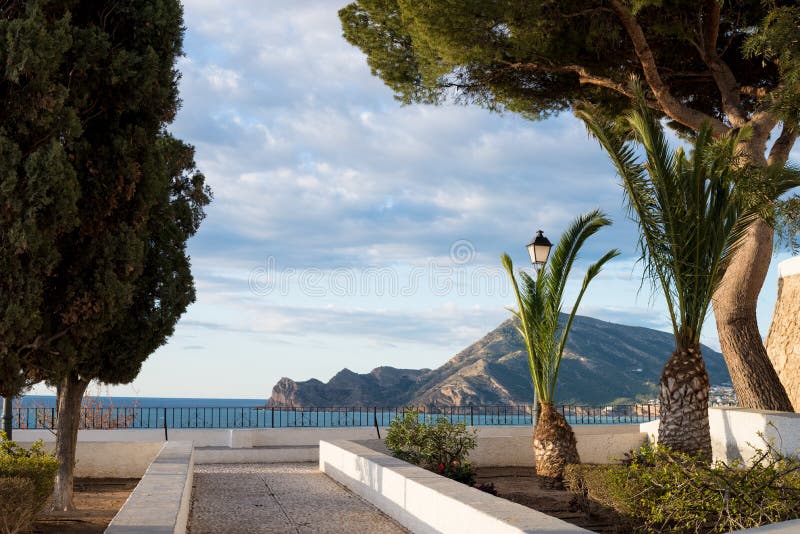 "promenade" de Altea imagen de archivo. Imagen de recurso - 50872851