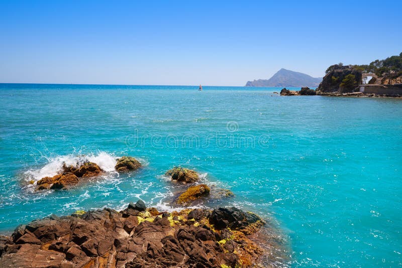 Altea Beach in Alicante Playa De L Olla Stock Image - Image of playa ...