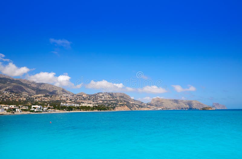 Altea Beach In Alicante Playa De L Olla Stock Photo - Image of beach ...