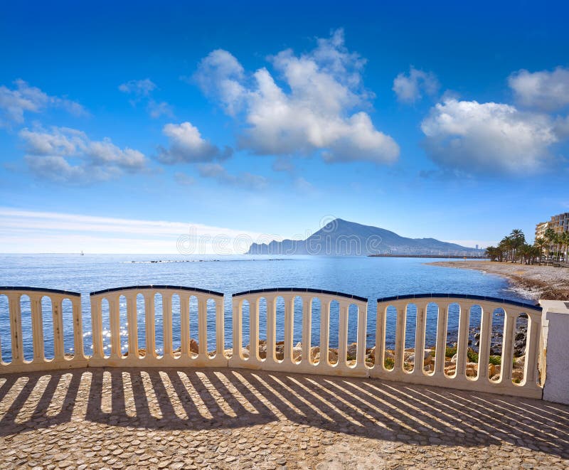 Altea Beach Playa La Roda in Alicante Stock Photo - Image of blanca ...
