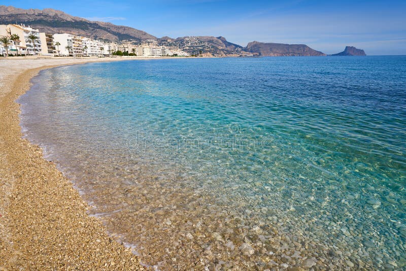 Altea Beach Playa La Roda in Alicante Stock Image - Image of spain ...