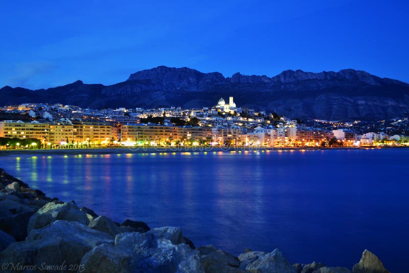 Baie d'Altea photo stock. Image du blanc, blanchi, ressource - 52324166