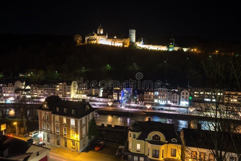 Altena germany at night stock photo. Image of sauerland - 81652908