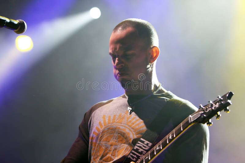 Alter Bridge Live Concert, Mark Tremonti Editorial Stock Photo - Image ...