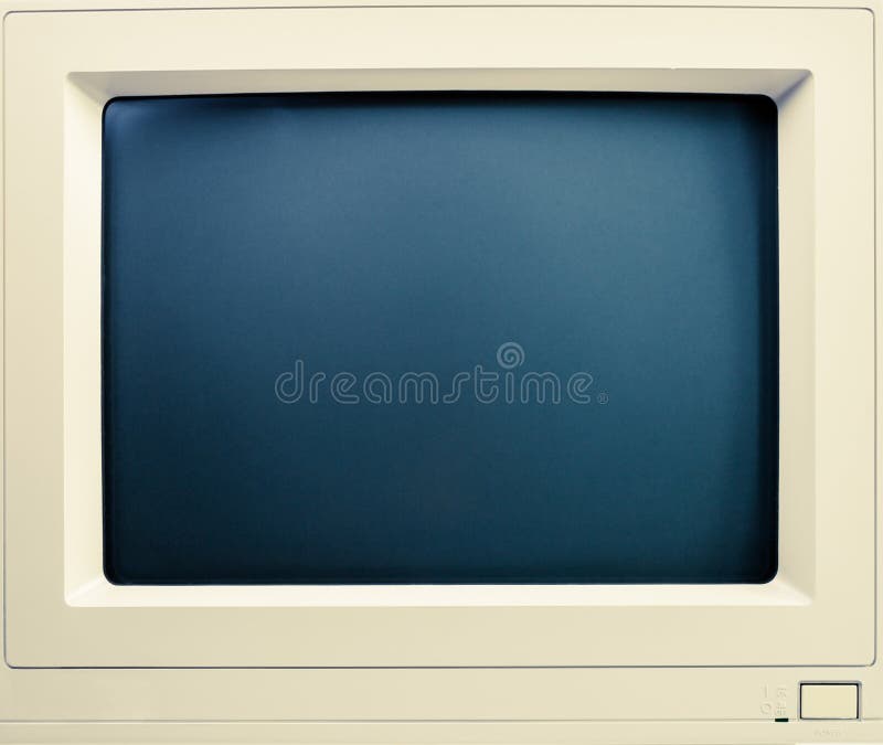 Alter Computer-CRT-Monitor stockbild. Bild von schwarzes - 54135651