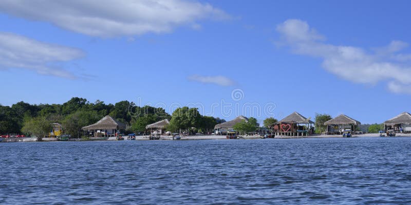 Alter Do Chao Beach, Tapajos River, Para State, Brazil Stock Image ...