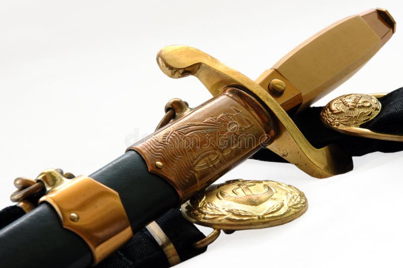 Alter Dolch Des Russischen Marineoffiziers in Der Hülle Stockfoto ...