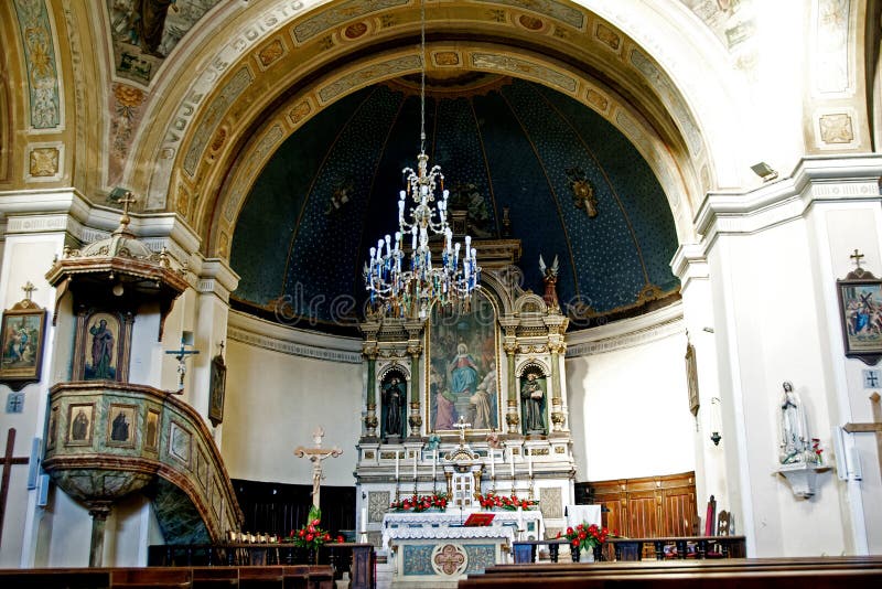 Alter Inside of Franciscan Monastery Stock Photo - Image of inside ...