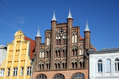 Alter Markt in Stralsund, Germany Stock Photo - Image of medieval ...