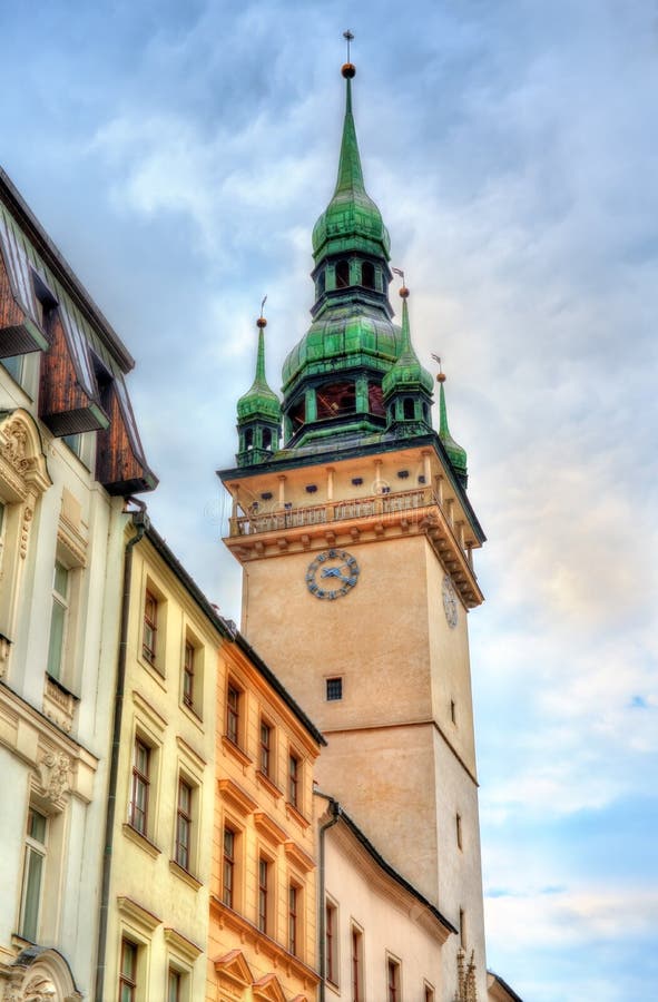Altes Rathaus In Brno, Tschechische Republik Stockfoto - Bild von ...
