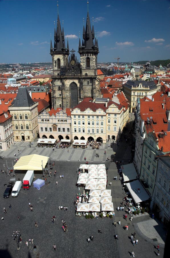 Alter Rathausplatz, Prag redaktionelles stockfotografie. Bild von ...