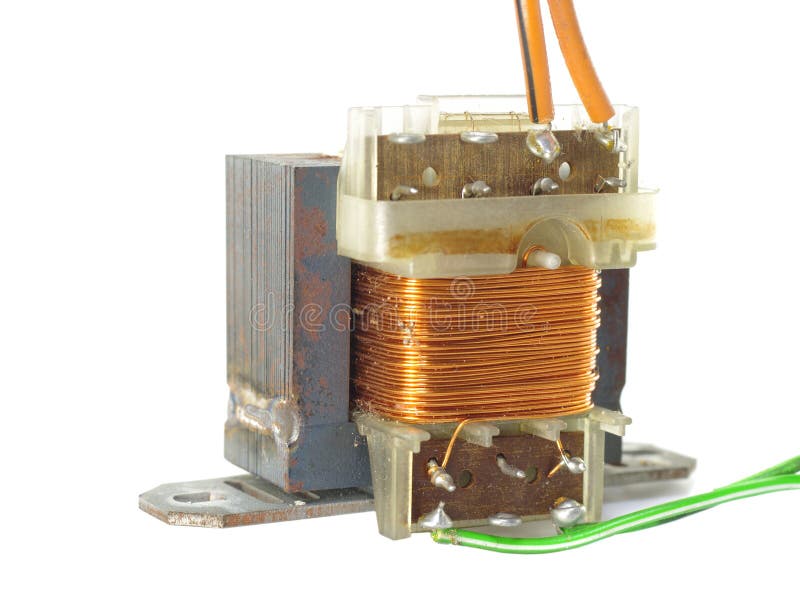 Alter Transformator stockbild. Bild von seilzug, isolieren - 74807549
