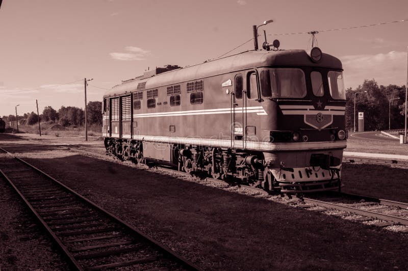 Historischer Dampf-Zug Im Sepia Redaktionelles Bild - Bild von ...