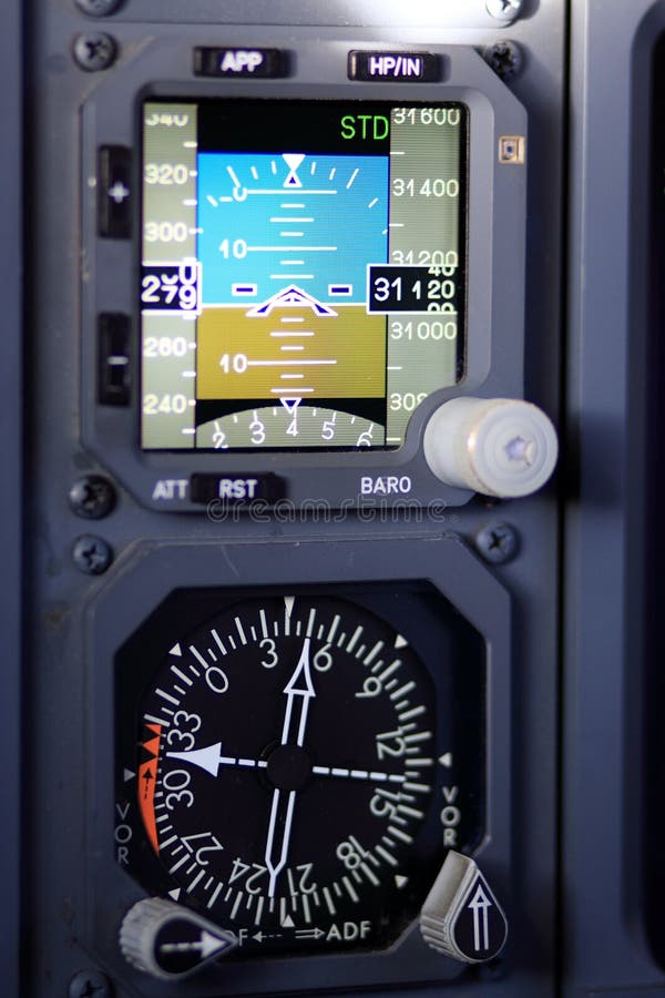 Aircraft Instrument - Flight Director Indicator Stock Illustration ...