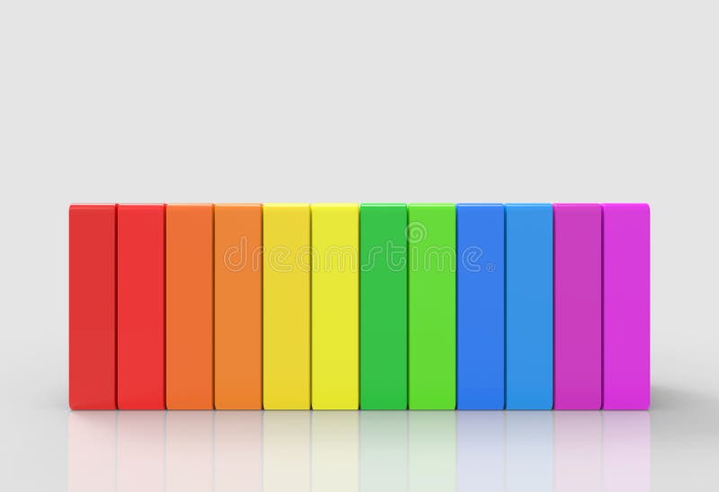 3d Rendering. Alternate Rainbow Colorful Lgbt Vertical Bars on Gray ... 3d Rendering. Alternate Rainbow Colorful Lgbt Vertical Bars on Gray ...