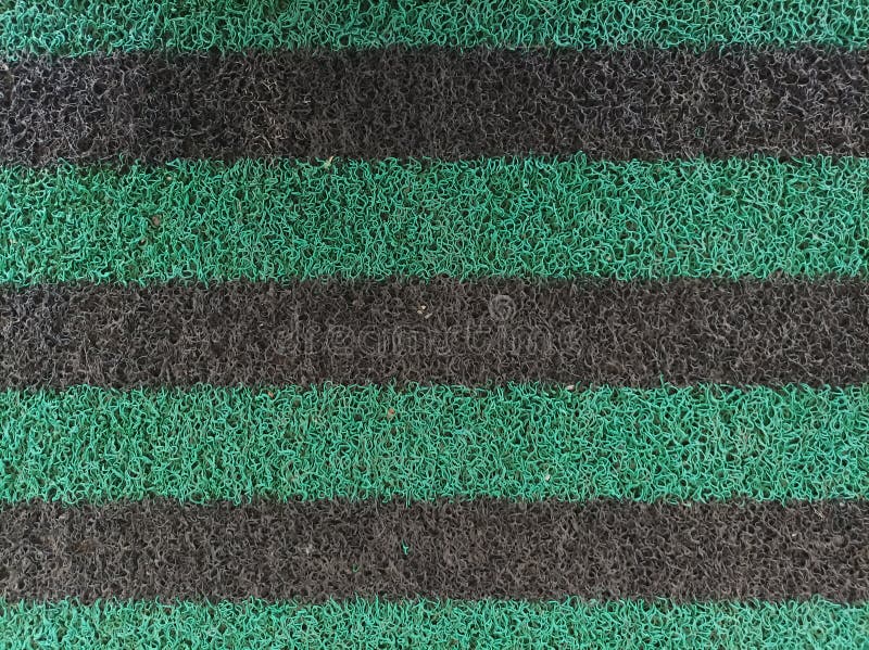 Alternating Black-green Stripe Pattern on Carpet for Modern Building ...
