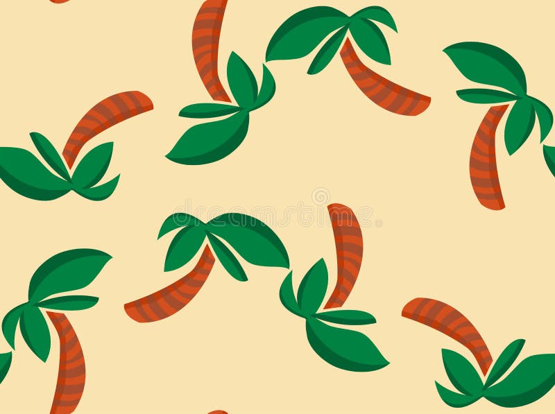 Alternating Palm Tree Shapes Wallpaper Stock Illustration ...