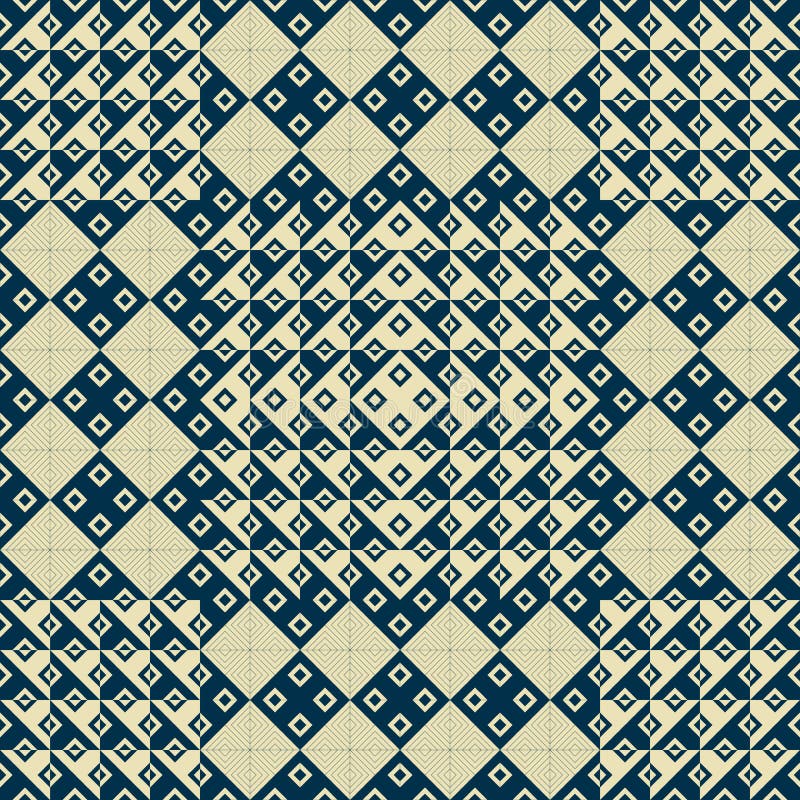 Alternating Tiles with Diamond Pattern Stock Vector - Illustration of ...