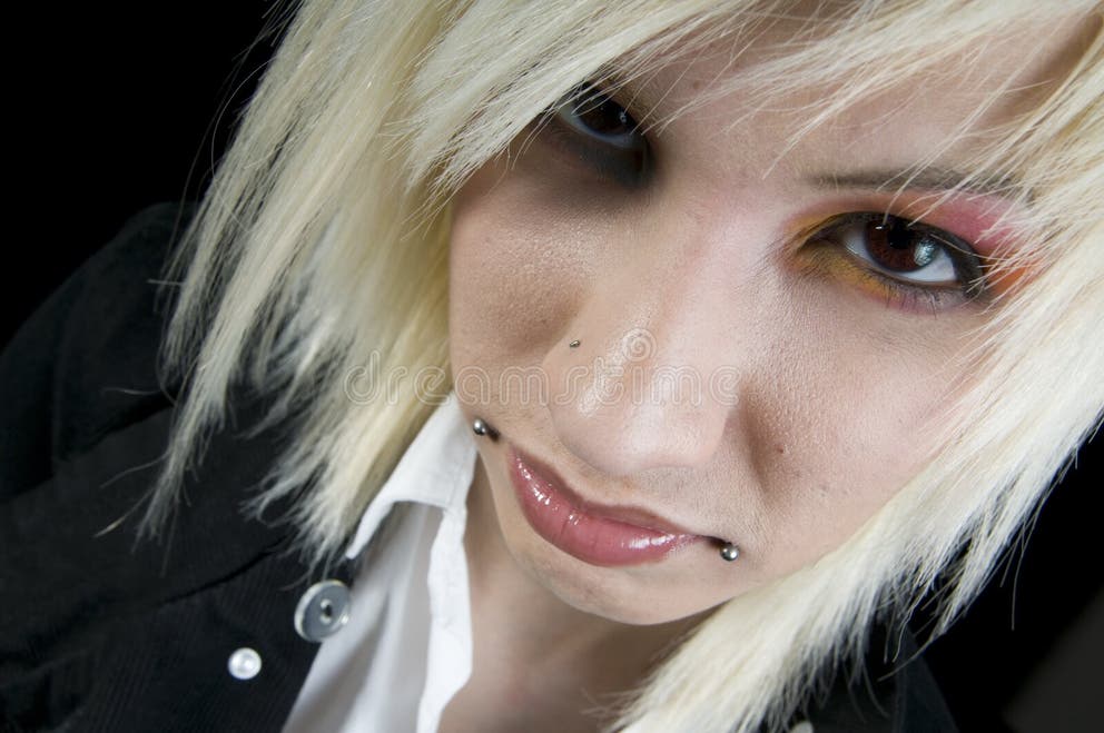 Alternative Boy stock image. Image of blond, macro, gothic - 8729201