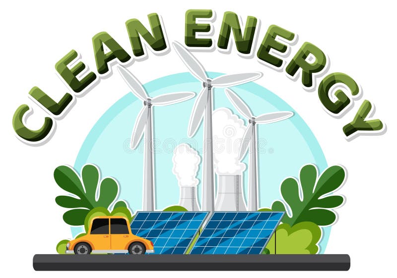 Alternative Clean Energy Vector Concept Stock Vector - Illustration of ...