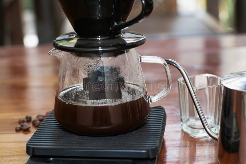 Alternative Coffee Brewing Method or V60 Method, Using Pour Over ...
