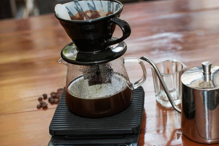 Alternative Coffee Brewing Method or V60 Method, Using Pour Over ...
