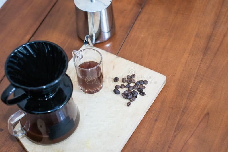 Alternative Coffee Brewing Method or V60 Method, Using Pour Over ...