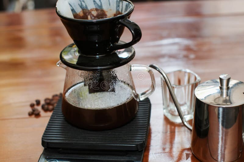 Alternative Coffee Brewing Method or V60 Method, Using Pour Over ...