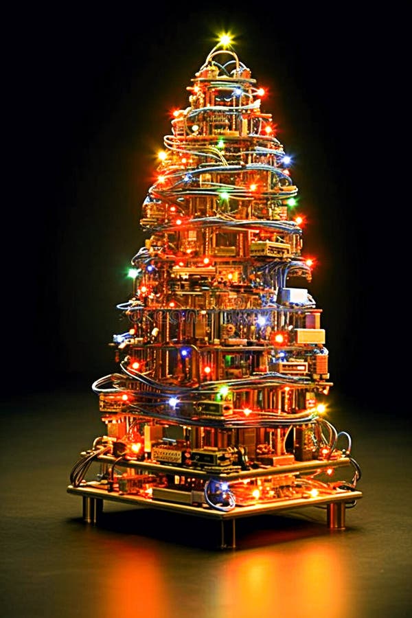 Alternative Creative Christmas Tree Made of Boxes, Appliances and ...