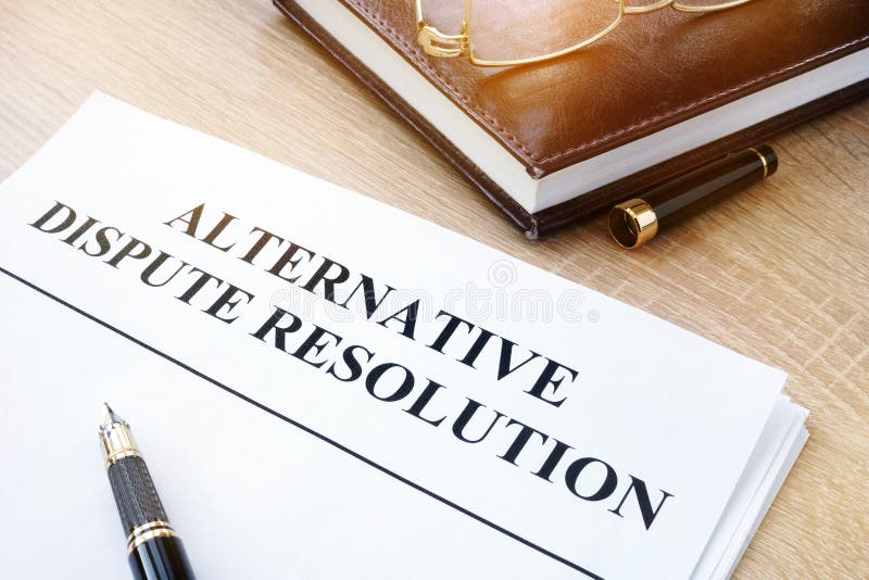 Alternative Dispute Resolution ADR in an Office. Stock Image - Image of ...