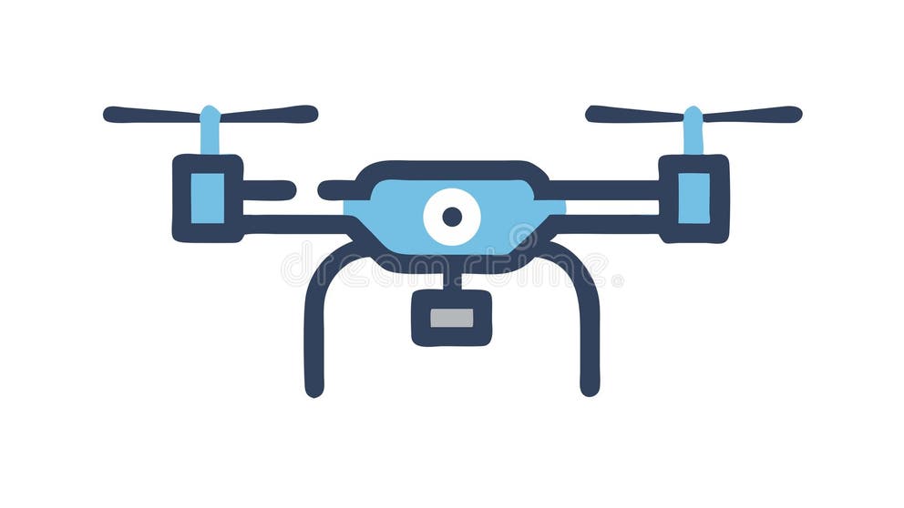 Alternative Drone Icon for Aerial Technology Use, Vector Design ...