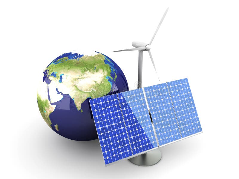 Alternative Energy - USA stock illustration. Illustration of ...