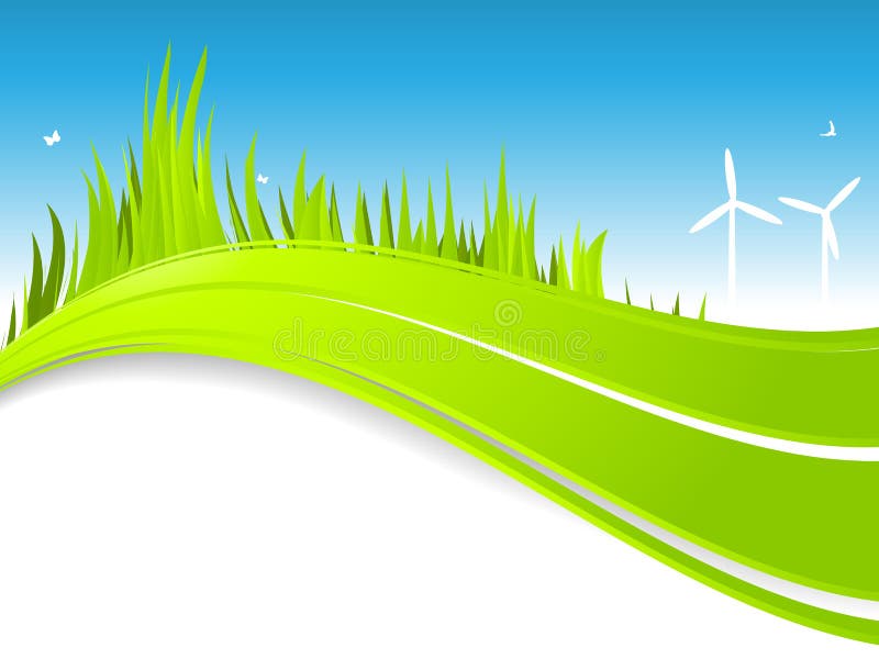 Natural landscape Border stock vector. Illustration of industrial ...