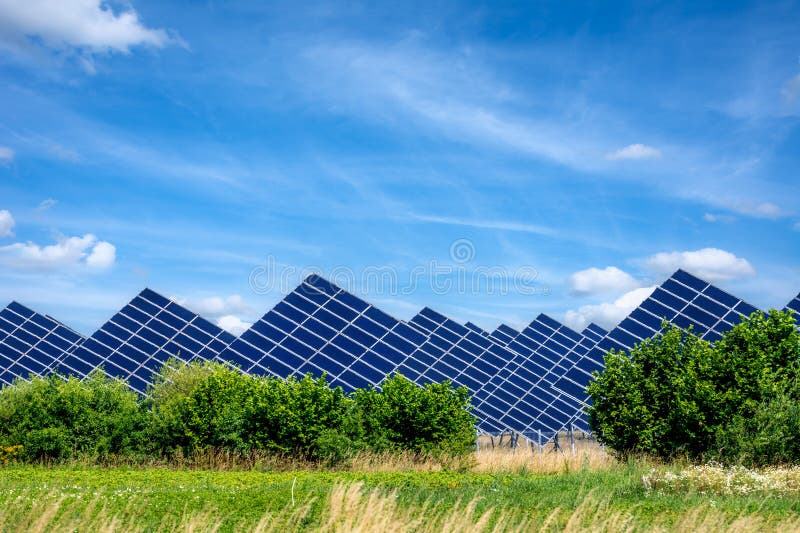 Alternative Energy Creation with Solar Panels Stock Photo - Image of ...