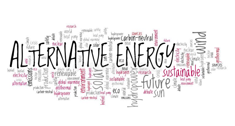 Alternative energy issues stock illustration. Illustration of collage ...