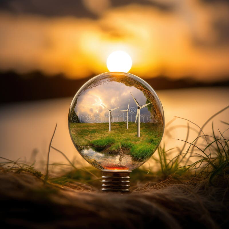 Alternative Energy Sources and Energy Efficiency. Generative AI Stock ...