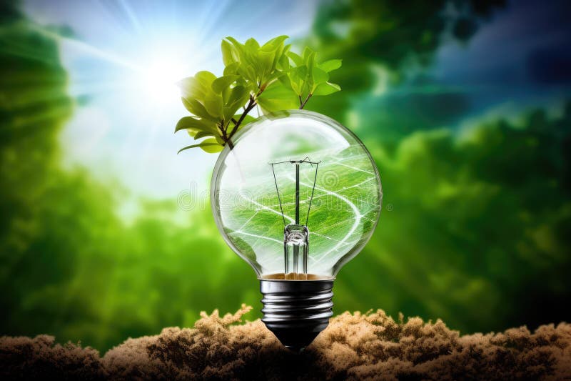 Alternative Energy Sources and Energy Efficiency. Generative AI Stock ...