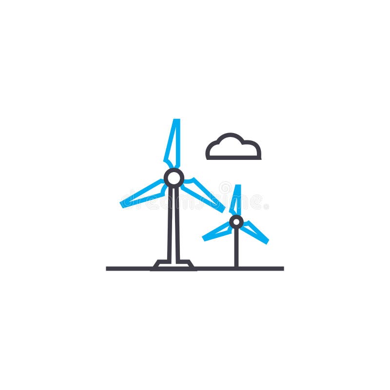Alternative Energy Sources Linear Icon Concept. Alternative Energy ...