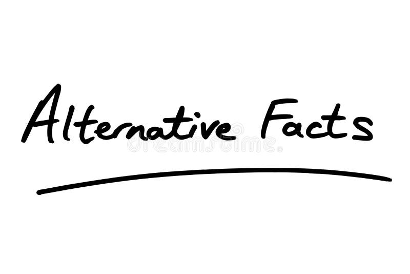 Alternative Facts stock illustration. Illustration of heading - 206214393