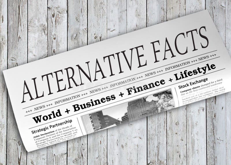 Alternative Facts Newspaper Stock Photo - Image of cover, political ...