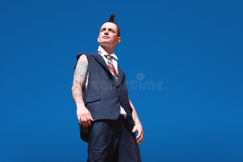 Alternative fashion man stock photo. Image of punk, outdoors - 4585174